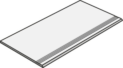 Сходинка (30x60) 63F9BPG GRADINO - STAIR TREAD Black Ink Lapp. Rett ...